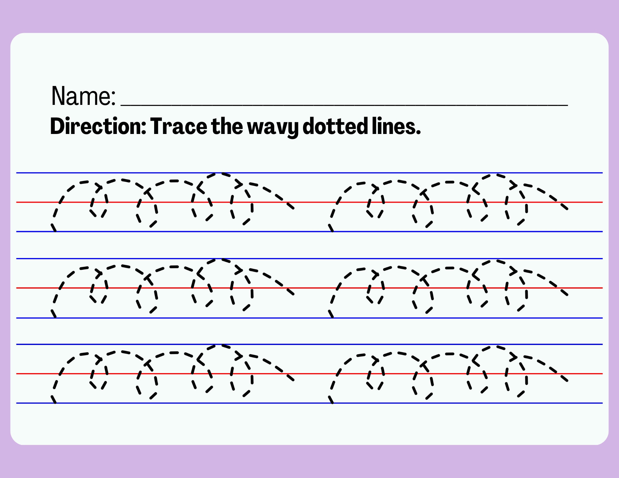 Line Tracing, Shape Tracing, Tracing Worksheets, Tracing Printable ...