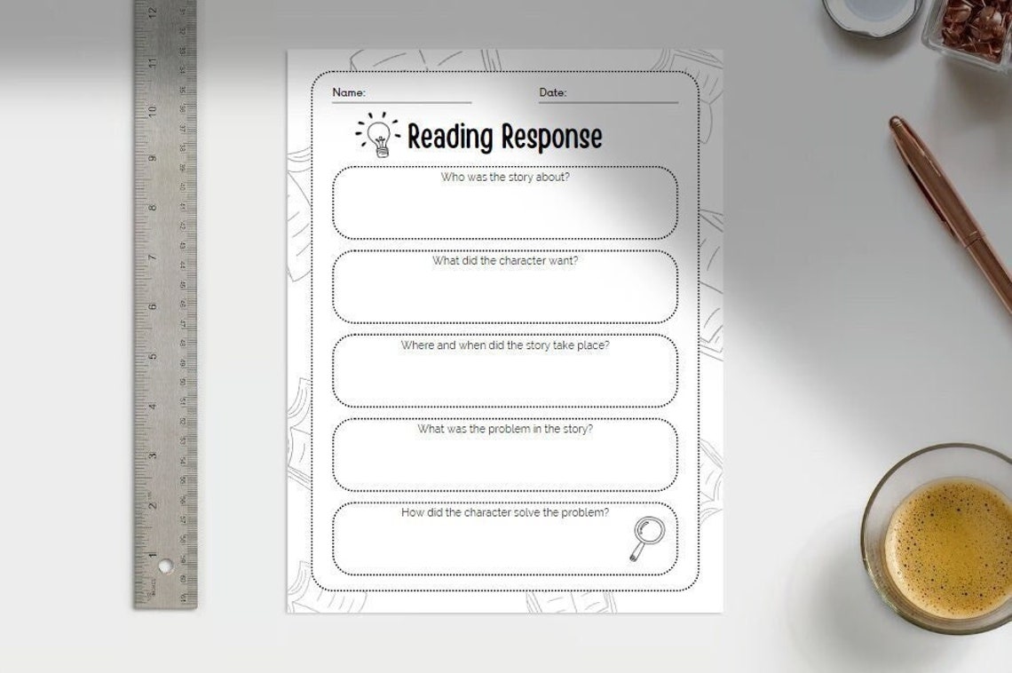 Elementary Reading Response, Printable Lesson Story Retell, Main Idea ...
