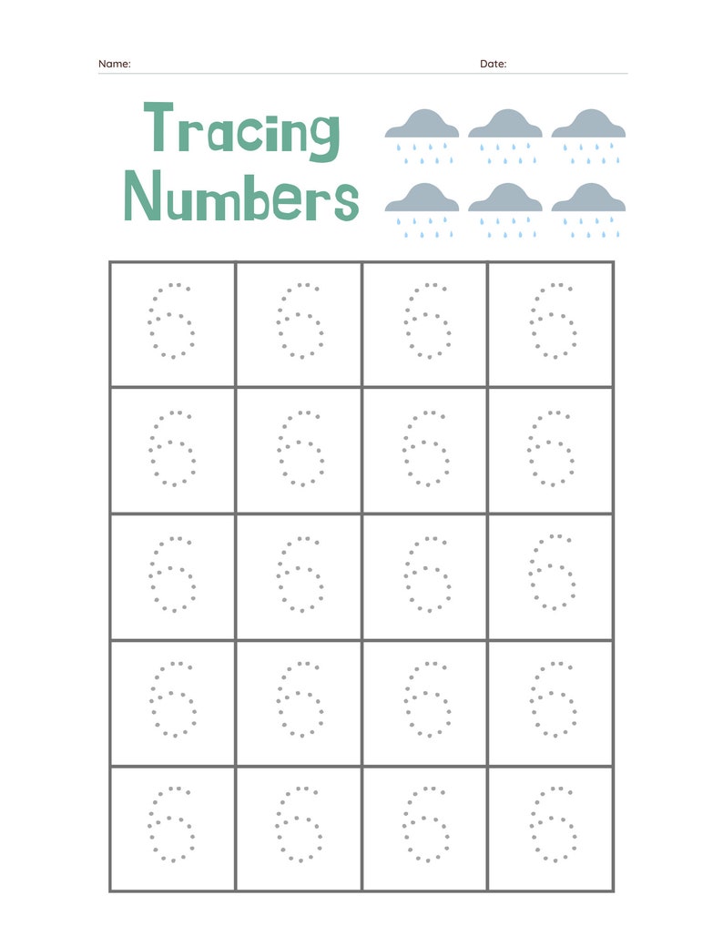 Learn Numbers Tracing Activity Sheets - Number Tracing Practice - Trace ...