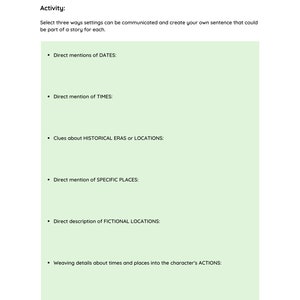 Narrative Conventions Refresher Course - Character, Point of View, Setting, Theme, Plot, Style ...