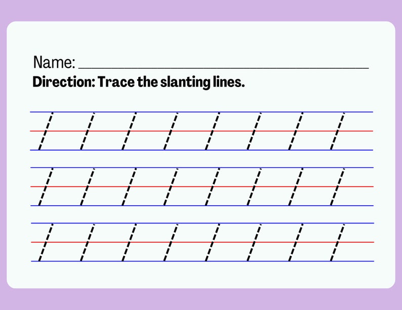 Line Tracing, Shape Tracing, Tracing Worksheets, Tracing Printable ...