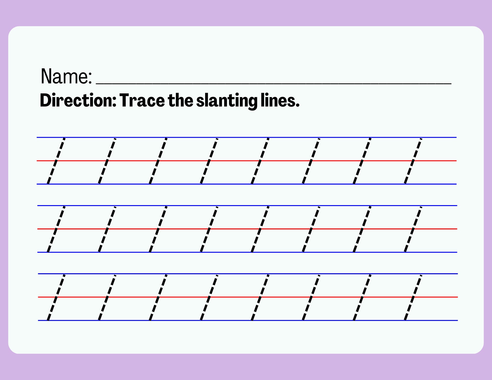 Line Tracing, Shape Tracing, Tracing Worksheets, Tracing Printable ...