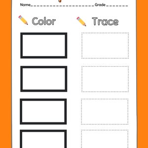 Learn Shapes - Shape Tracing, Shape Drawing, Shape Coloring Activity ...
