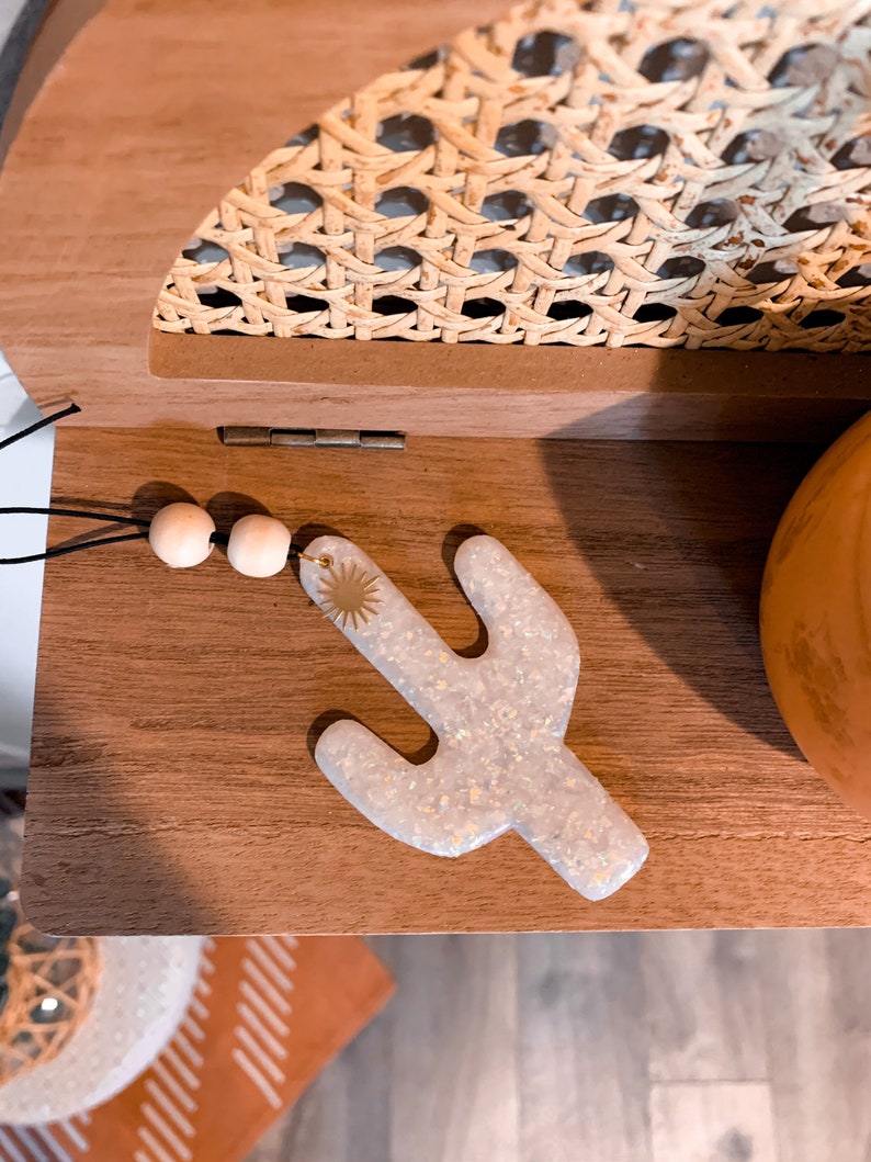 Opal Cactus Essential Oil Car Diffuser Polymer Clay Oil - Etsy