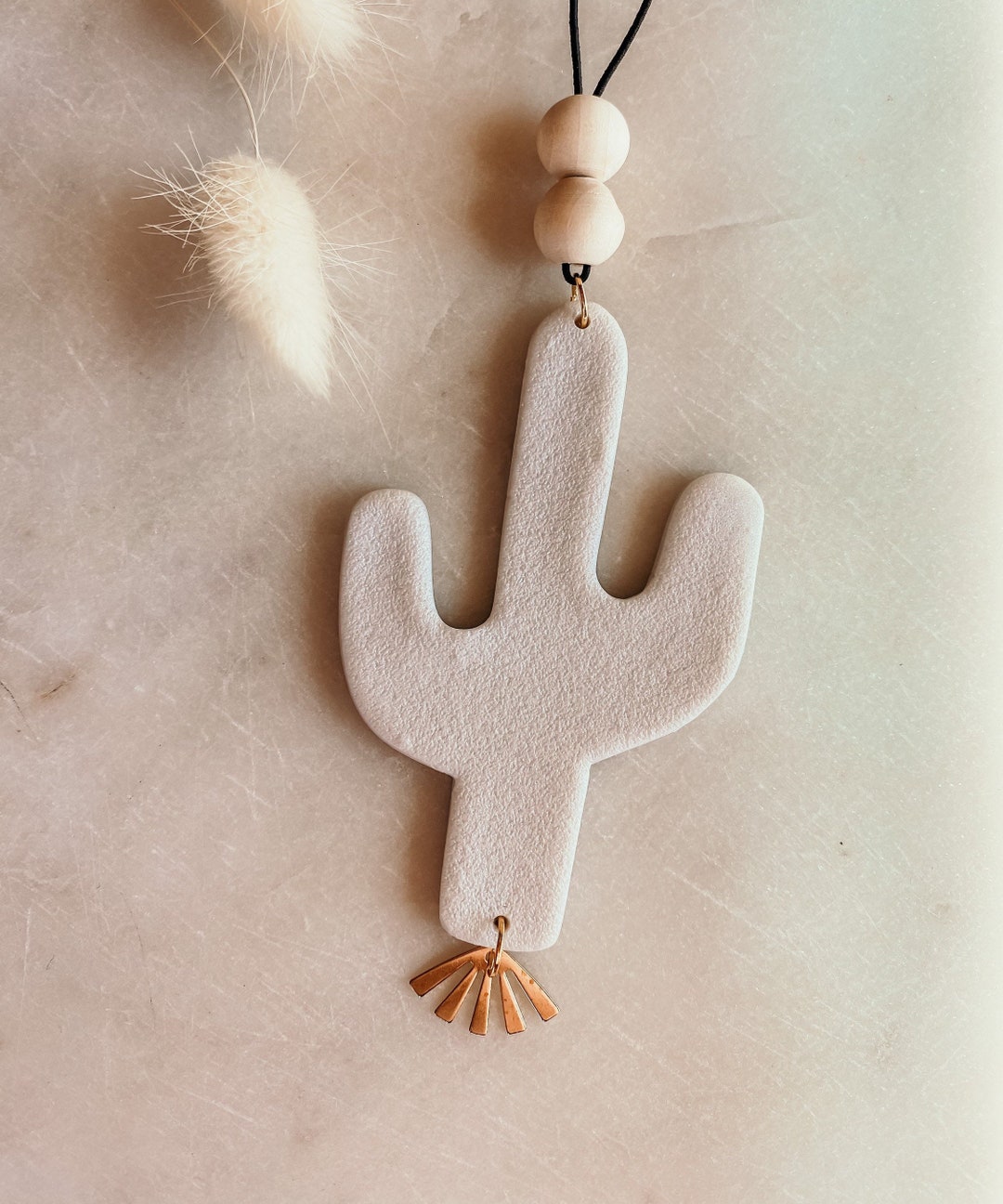 Cactus Essential Oil Car Diffuser | Polymer Clay | Oil Diffuser | Car ...