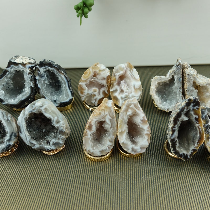 Agate Druzy Geode - Etsy