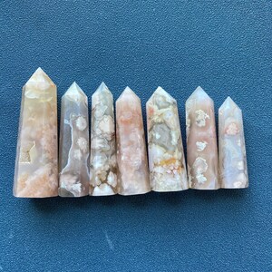Flower Agate Point, Small Cherry Blossom Agate Point, Sakura Agate ...