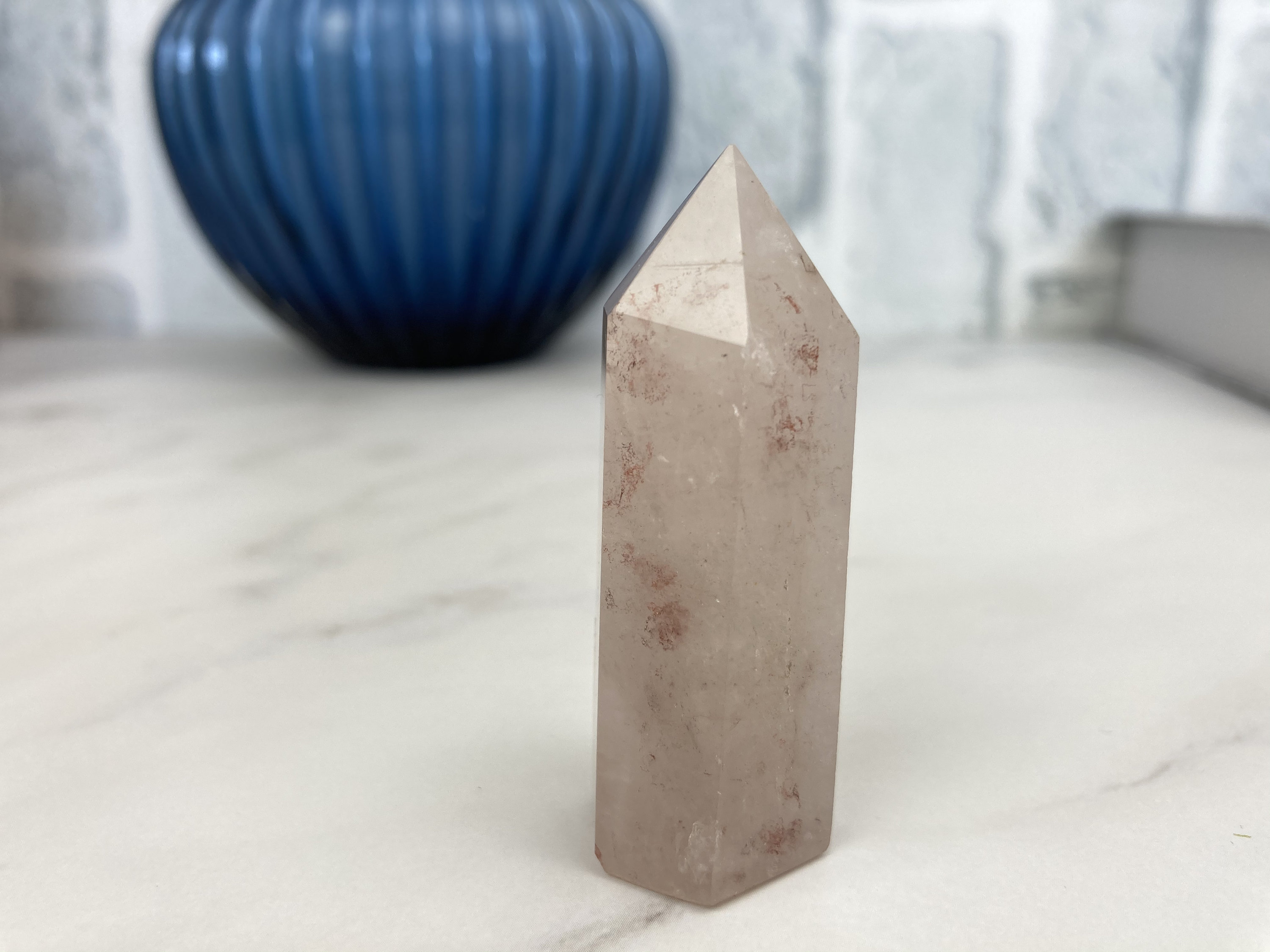Amethyst Fluorite Obsidian Quartz Crystal Point Tower: Meditation Gift ...