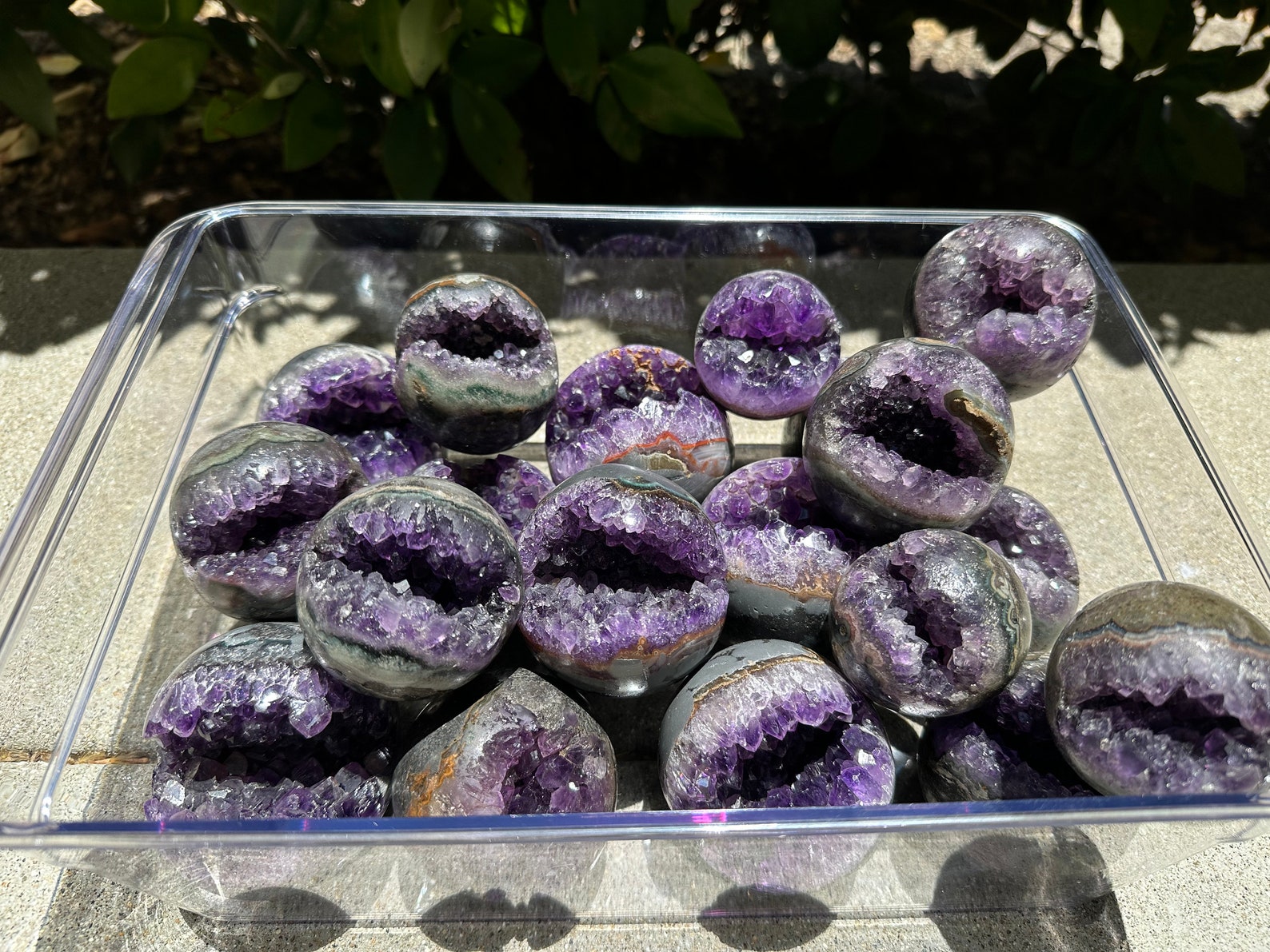 Druzy Amethyst Geode Sphere: Crystal Cluster Ball - Etsy