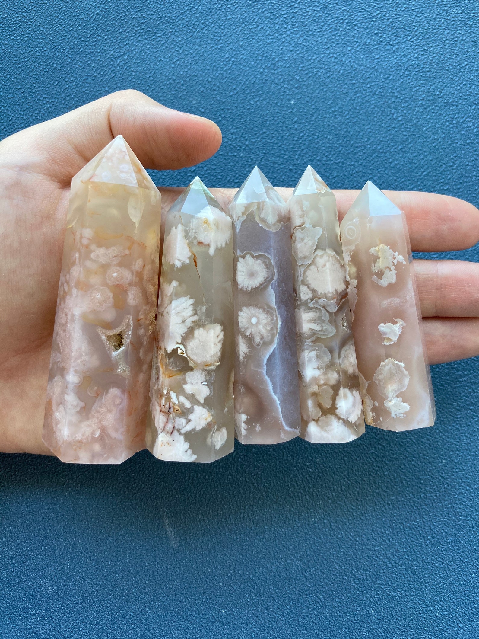 Flower Agate Point Small Cherry Blossom Agate Point Sakura - Etsy