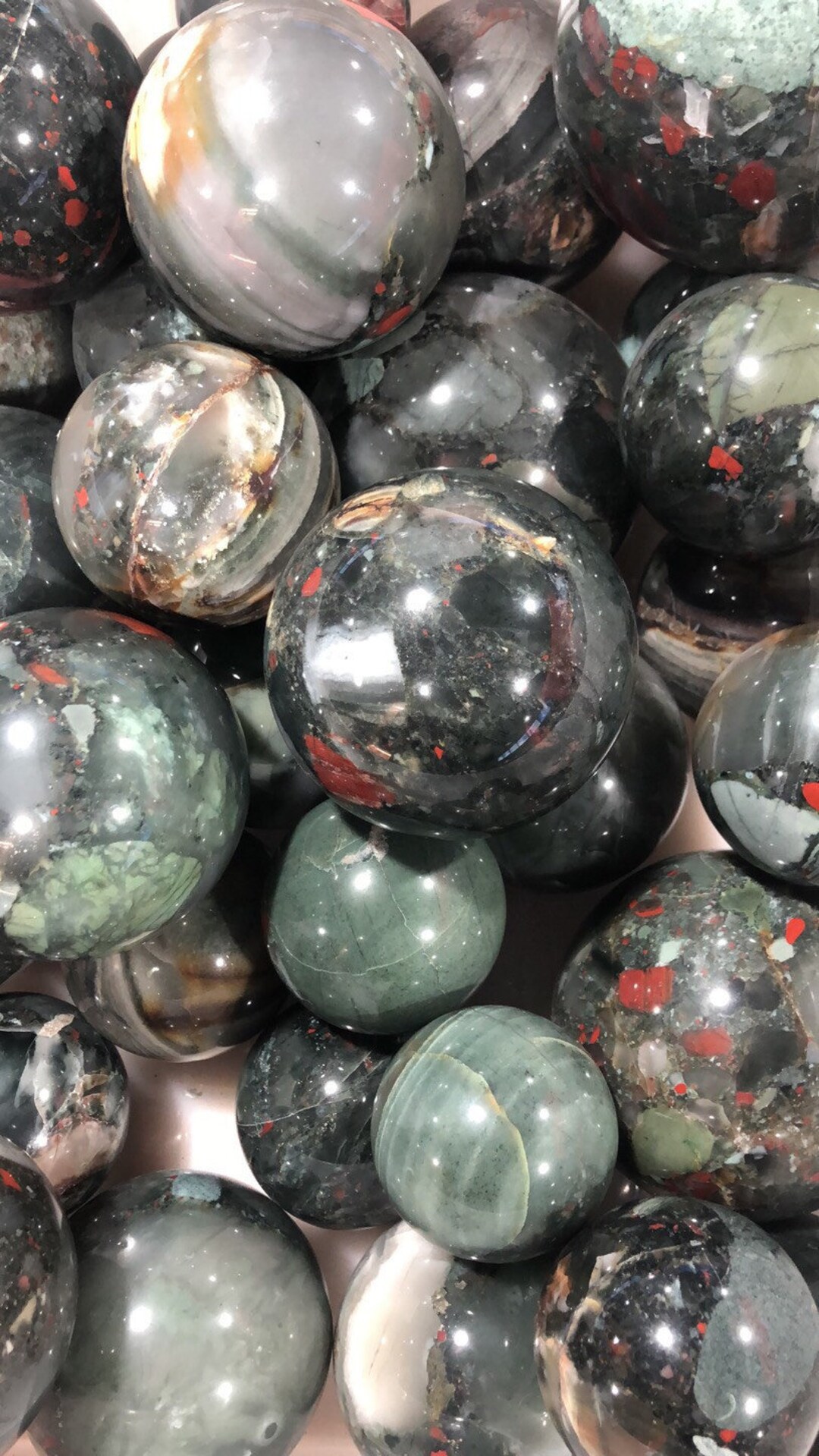 African Bloodstone Sphere, Natural African Bloodstone Polished Ball ...
