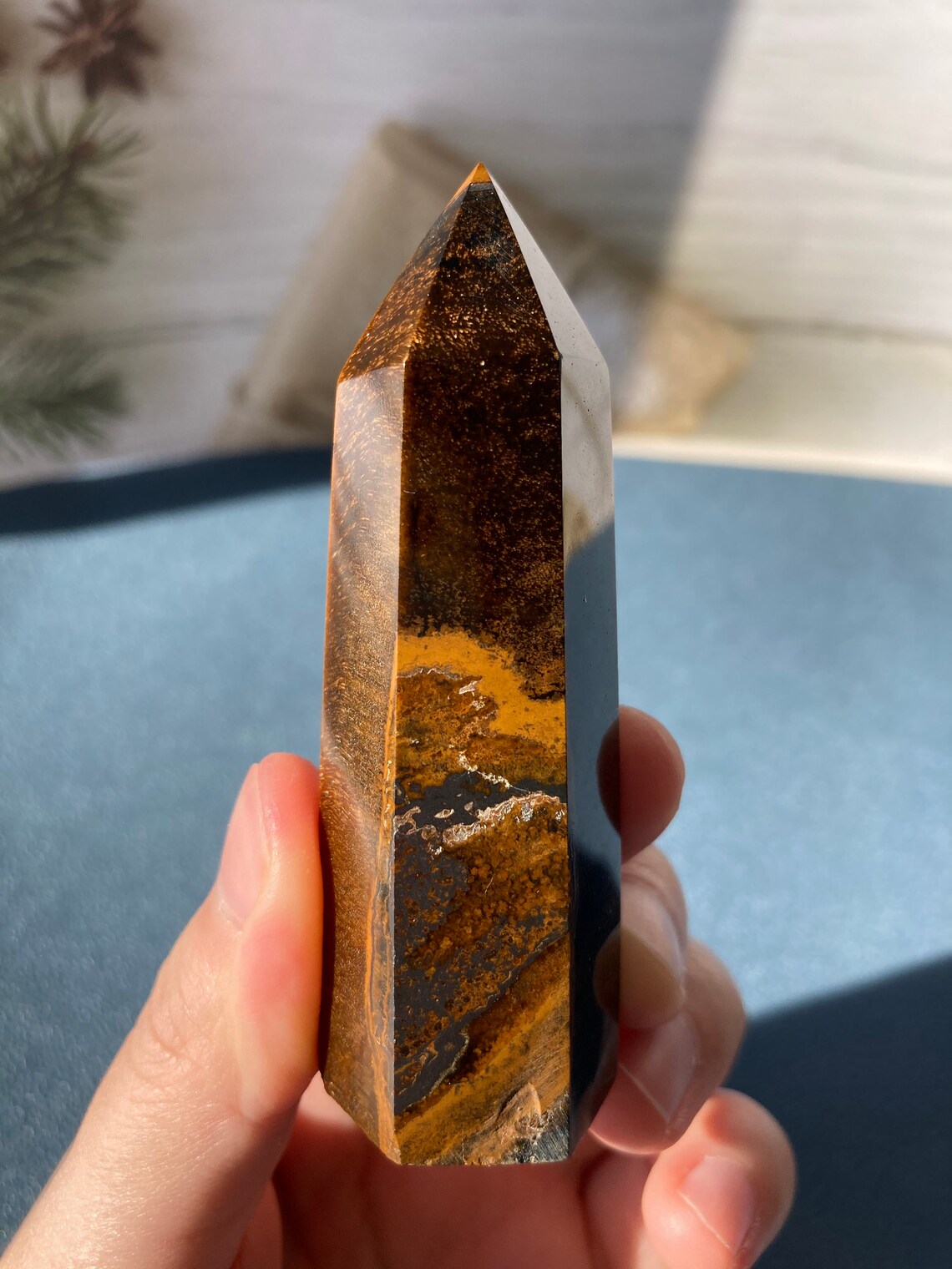 Tiger Eye PointRed Smelting QuartzWhite Howlite PointRose | Etsy