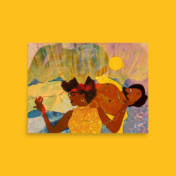 Black Couple Art - Etsy