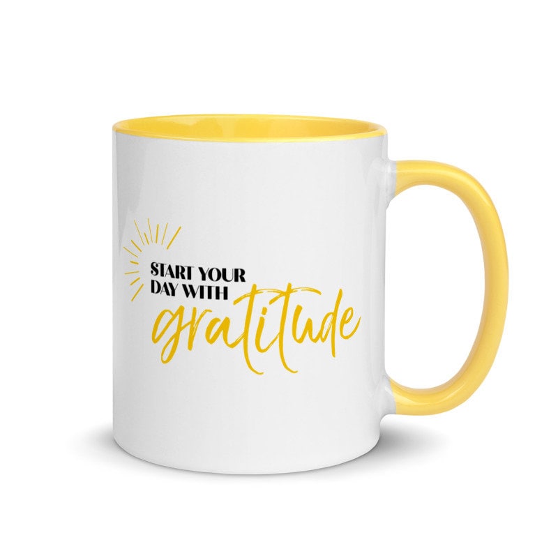 Good Morning Mug Motivational Mug Morning Gratitude Mug - Etsy