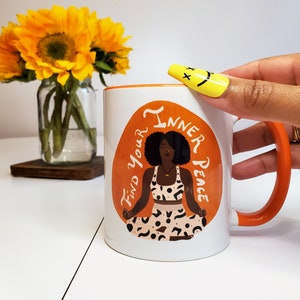 Find Your Inner Peace Mug | Meditation Mug, Mantra Mug, Motivational ...