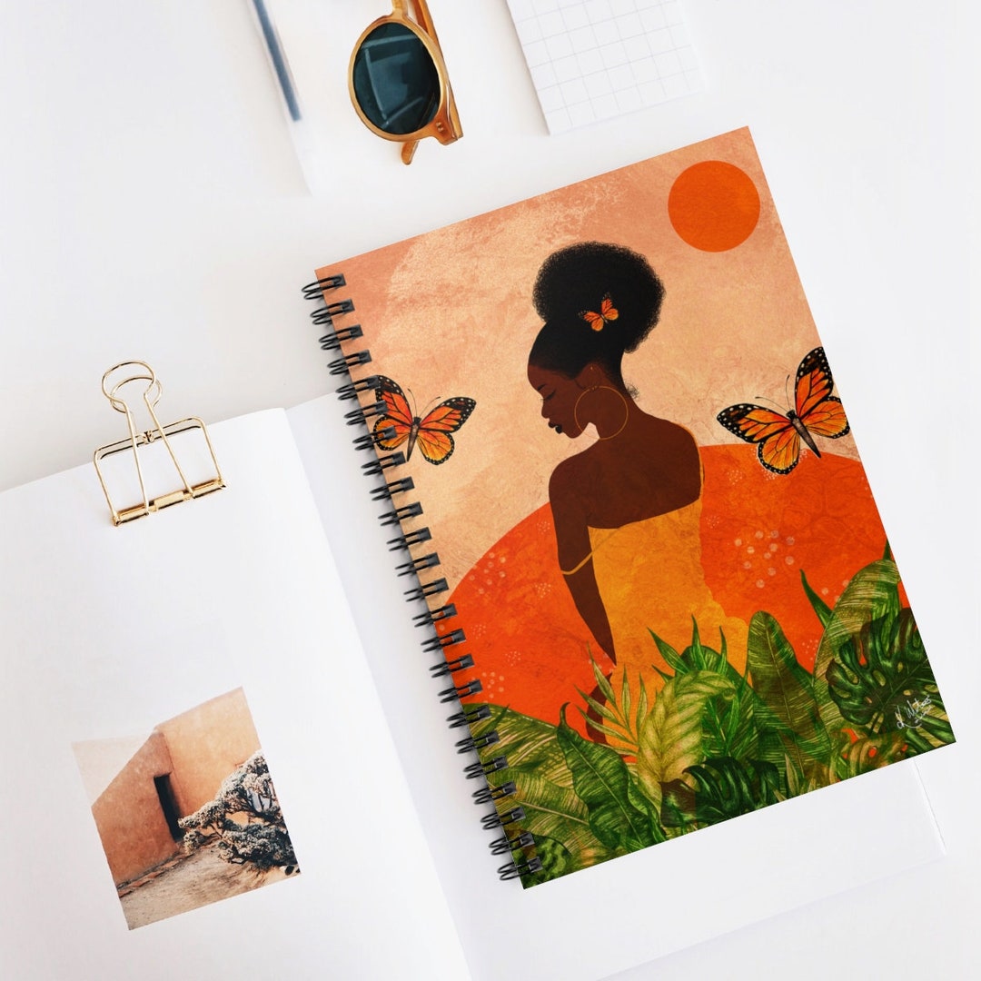 Plant Goddess Notebook | Black Girl Journal, Plant Lover Gift, Black ...