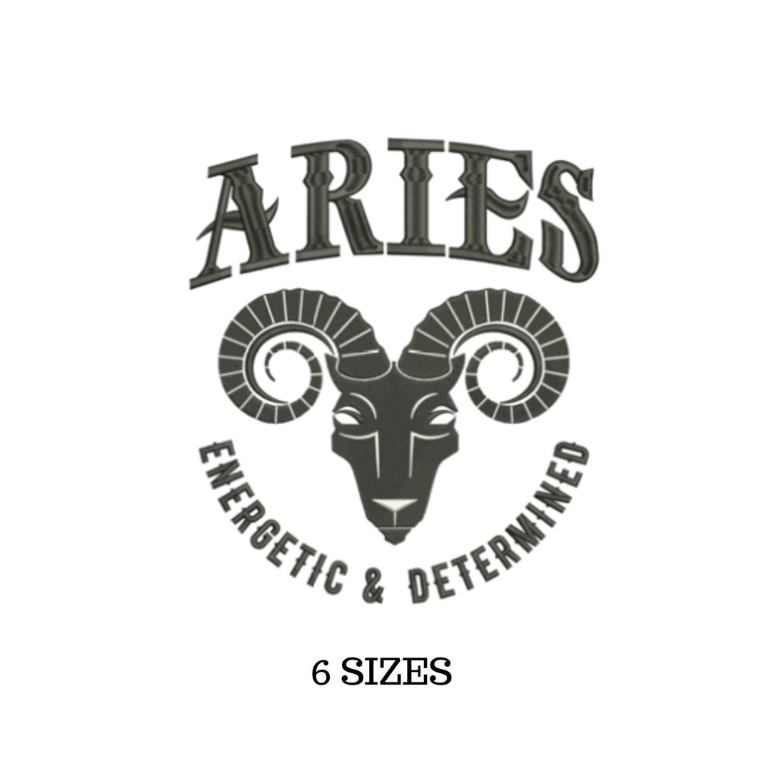 Aries Embroidery, Aries Gift, Gift for Aries, April Birthday Gift ...