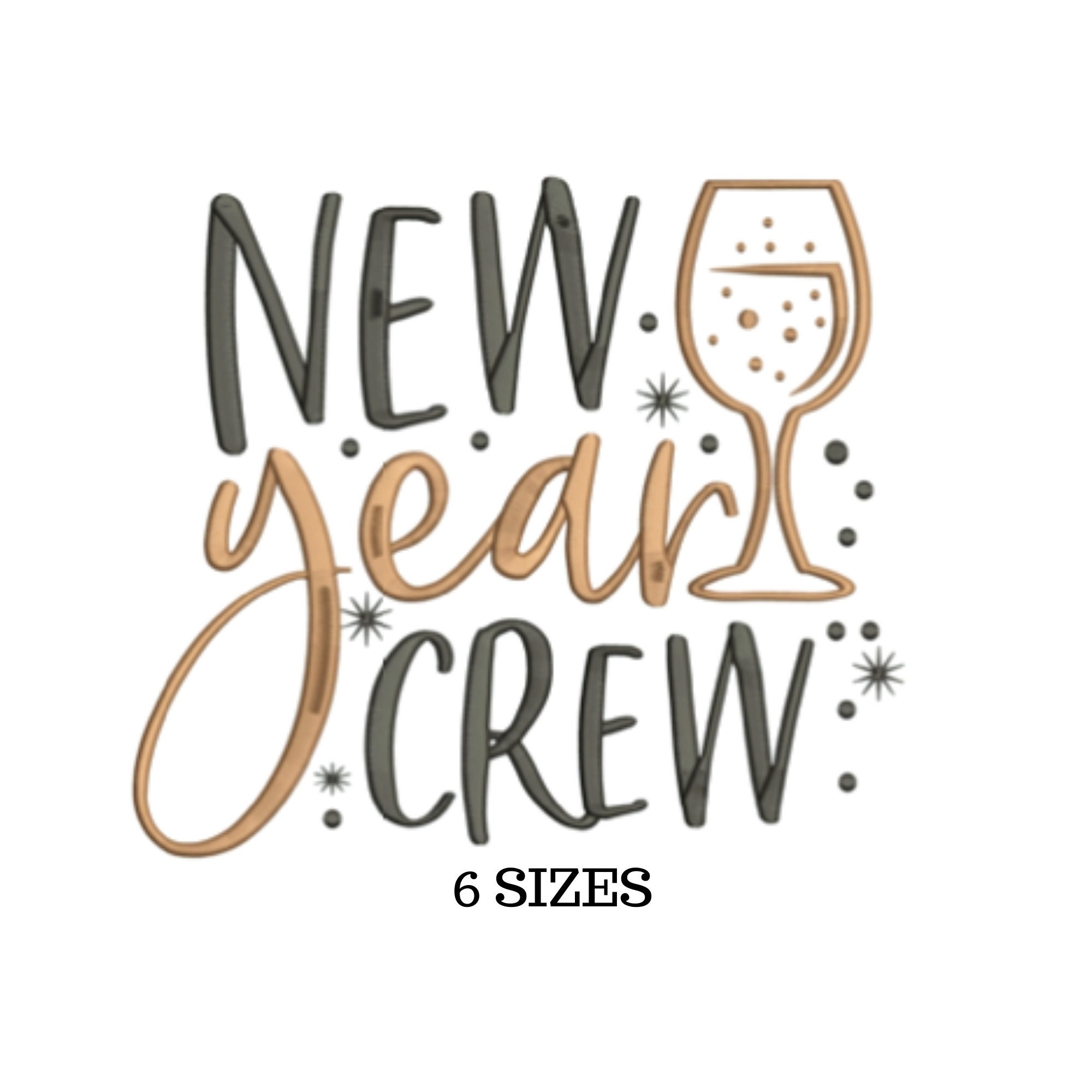 Happy New Year Gift New Year Embroidery New Years Party | Etsy