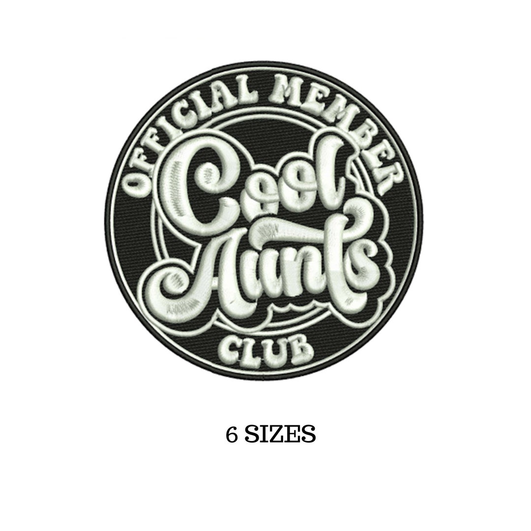 Cool Aunt Embroidery, Cool Aunt Design, Aunt Embroidery, Funny Aunt ...