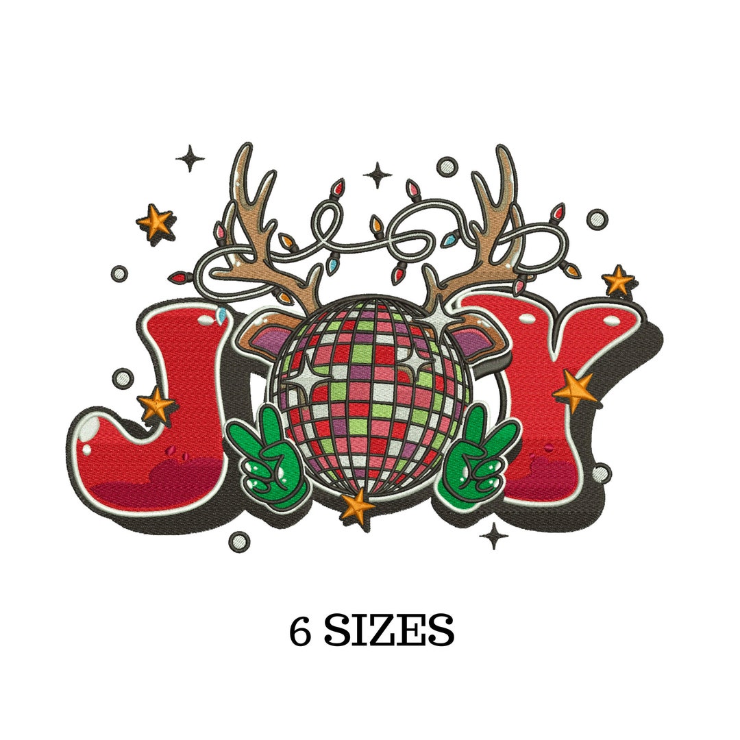 Joy Embroidery, Joy Pattern, Machine Embroidery, Embroidery File - Etsy