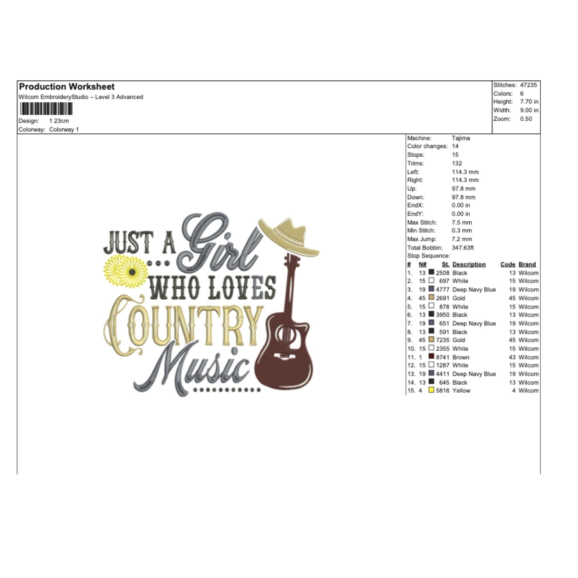 Country Music Country Embroidery Country Design Southern - Etsy