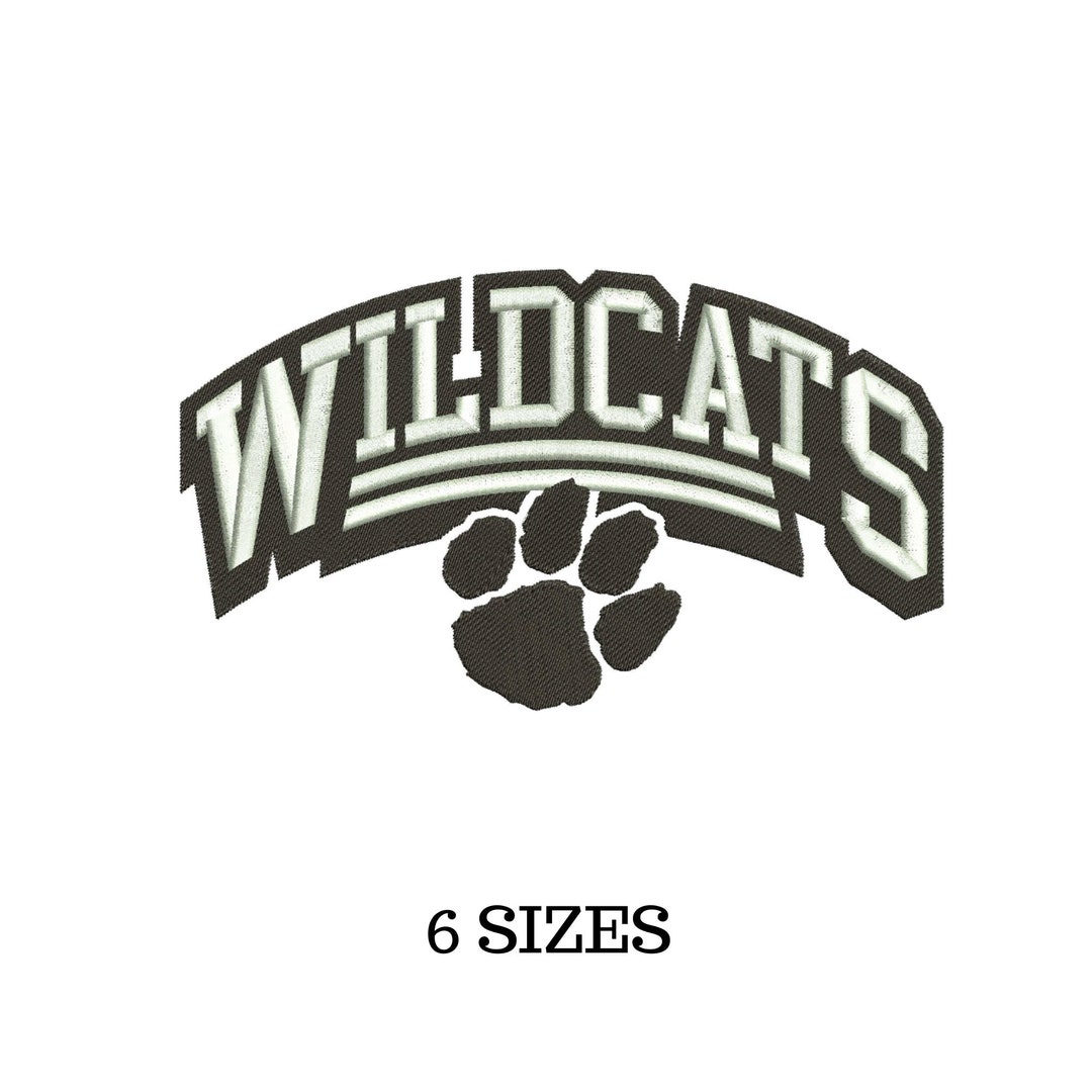 Wildcats Embroidery, Mascot Embroidery, Cat Wildlife, Wildcat - Etsy
