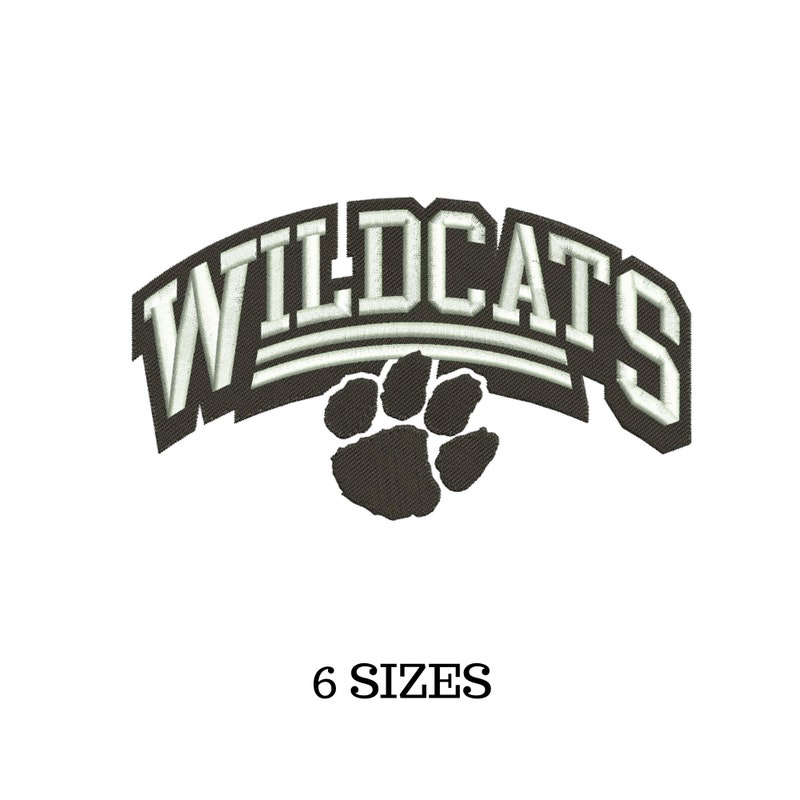 Wildcat Embroidery Design - Etsy