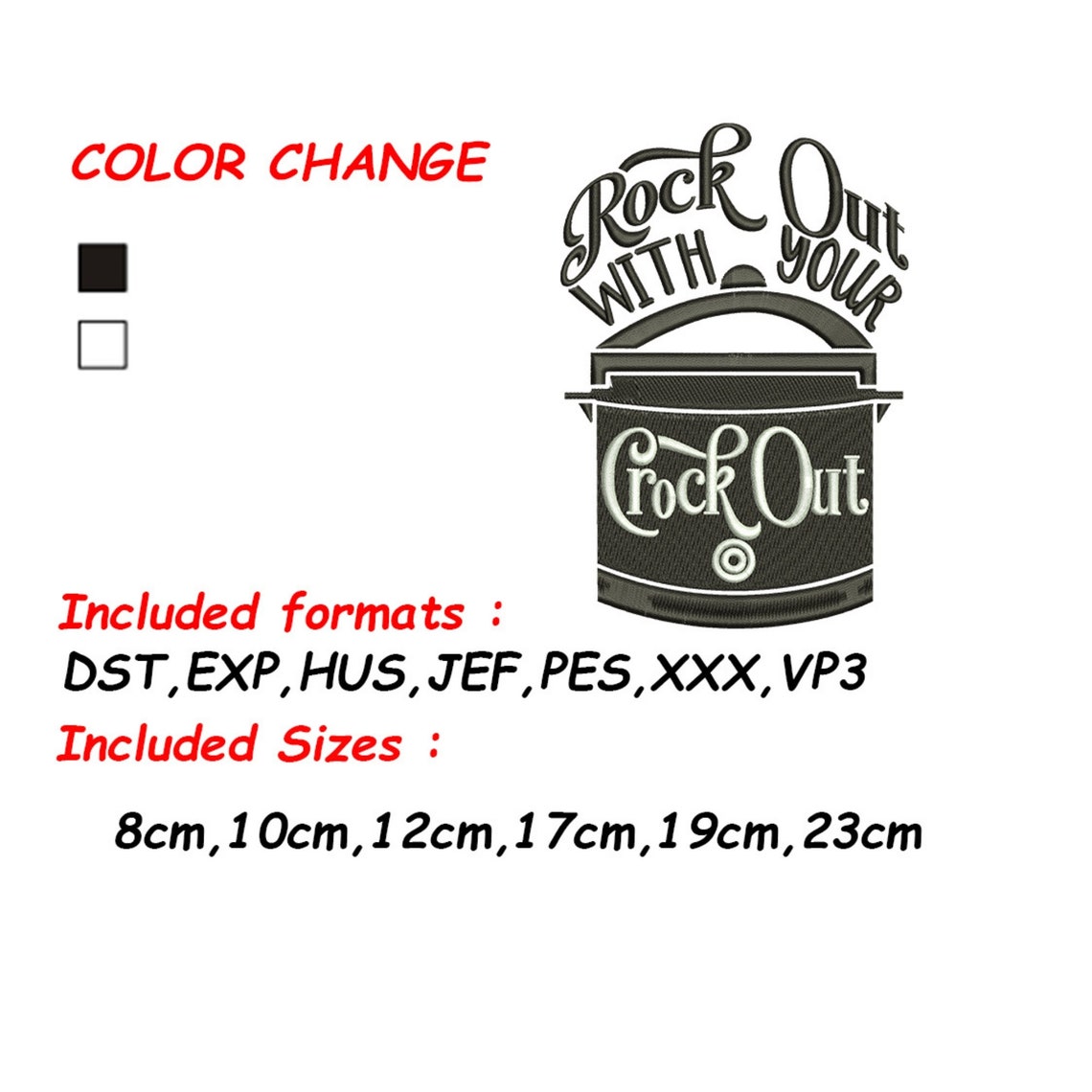 Crock Pot Funny Kitchen Kitchen Embroidery Cooking | Etsy