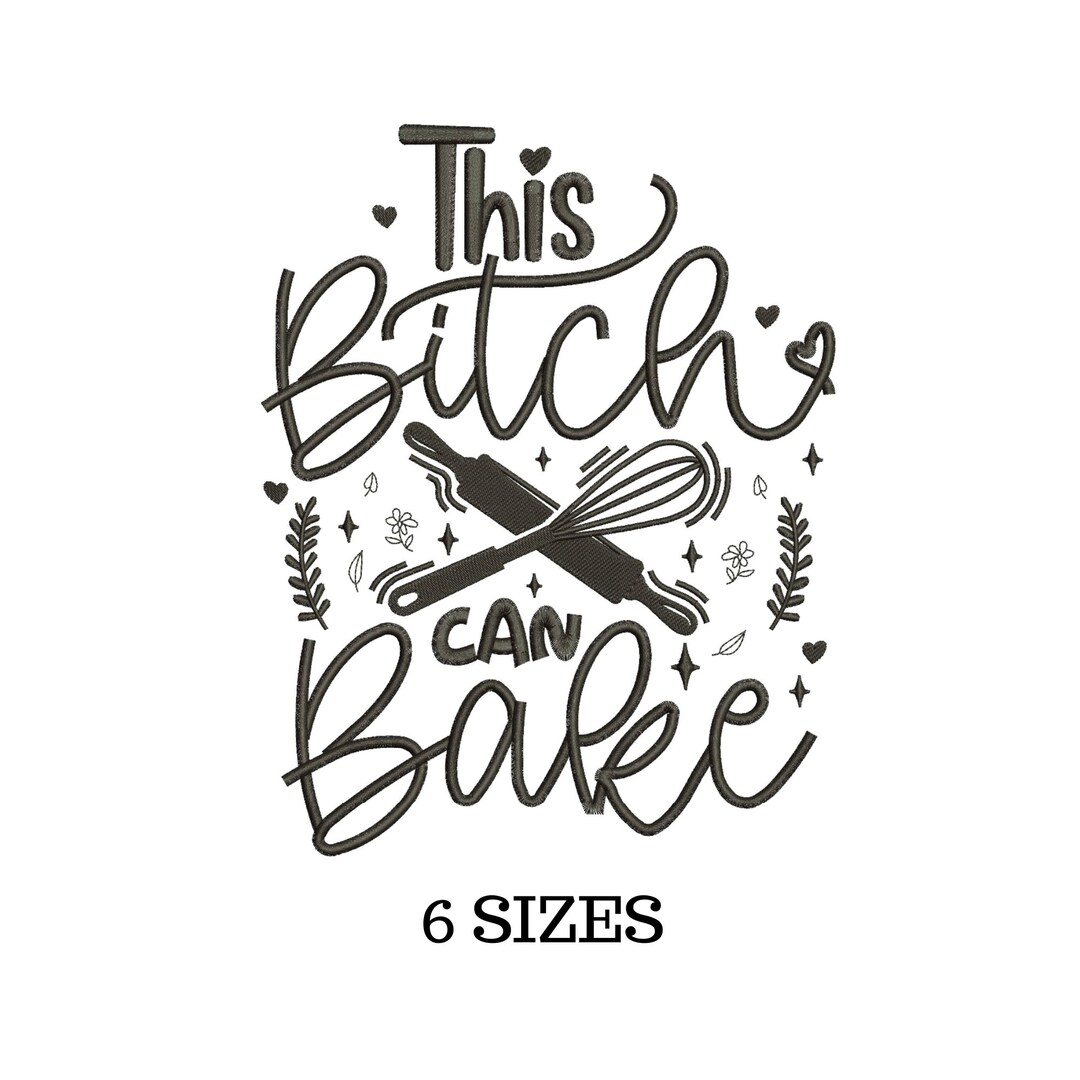 Bakery Embroidery, Baking Embroidery, Love Baking, Apron Embroidery - Etsy