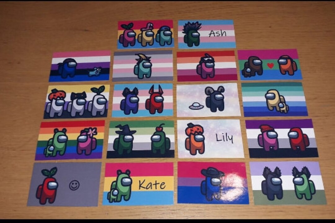 Custom Among Us Crewmate Stickers Pride Flags Opt - Etsy
