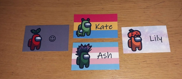 Custom Among Us Crewmate Stickers Pride Flags Opt | Etsy