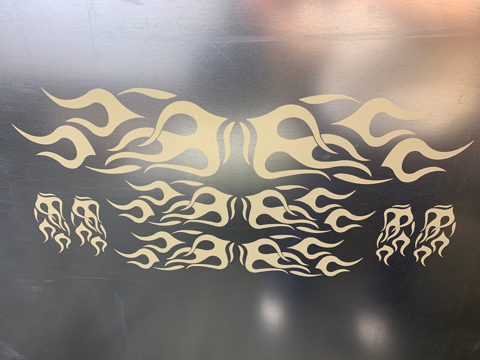 Motorcycle or Vehicle Vinyl Flame Graphic Decal Kit BEIGE - Etsy