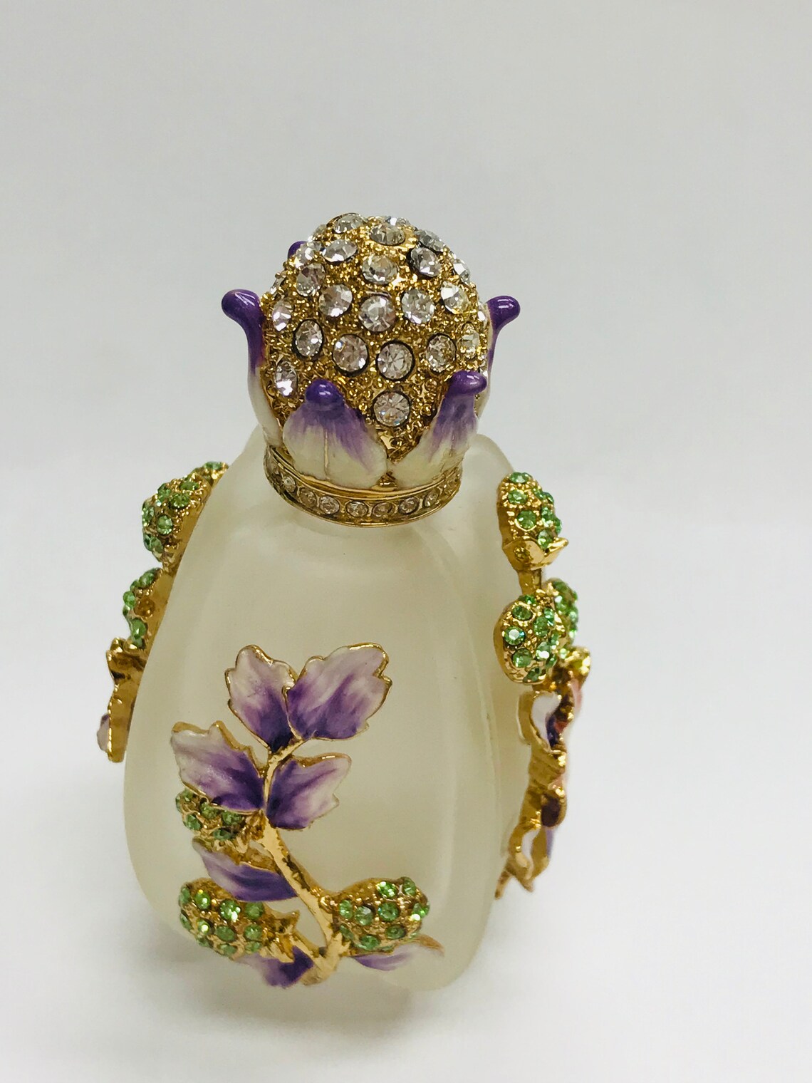 Vintage Cristiani Collezione Perfume Bottle With Crystals | Etsy