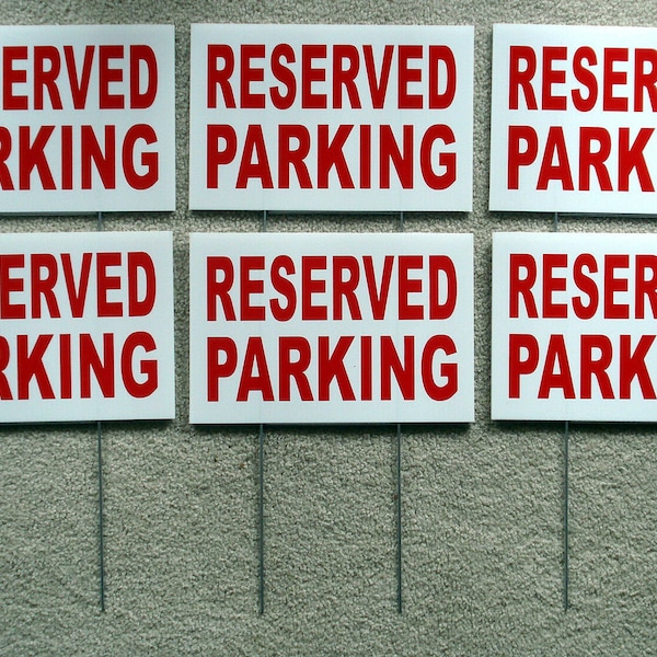 Parking Reserved Sign - Etsy