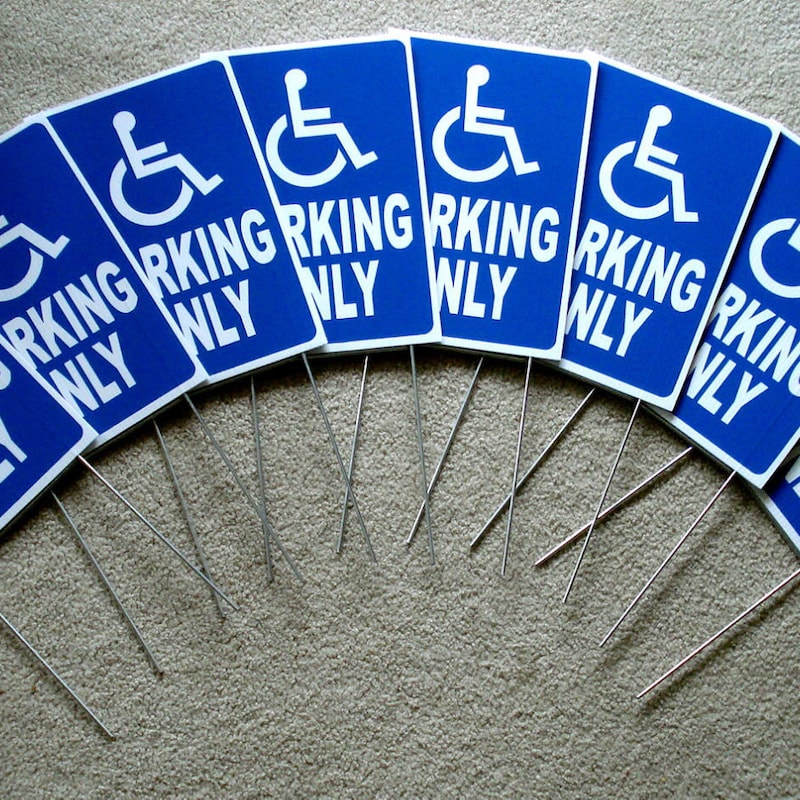 Handicapped Sign - Etsy