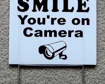 No Dog Poop You’re on Camera Sign - Etsy