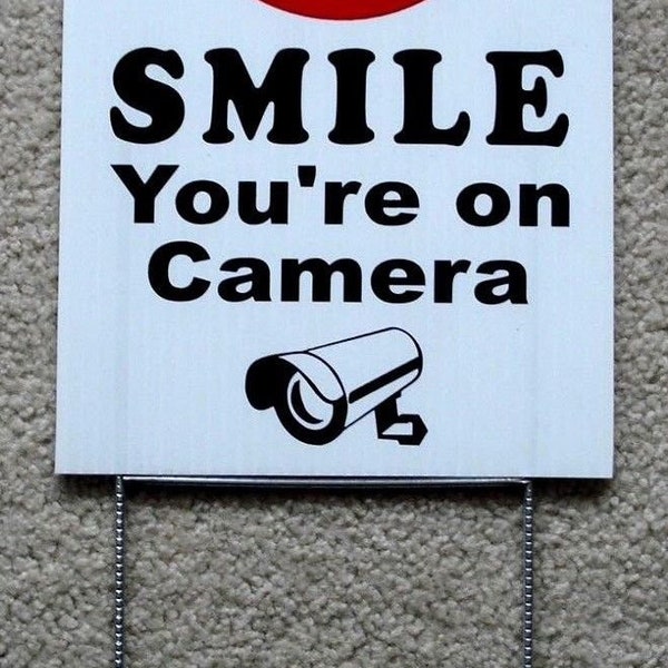Smile on Camera Sign - Etsy