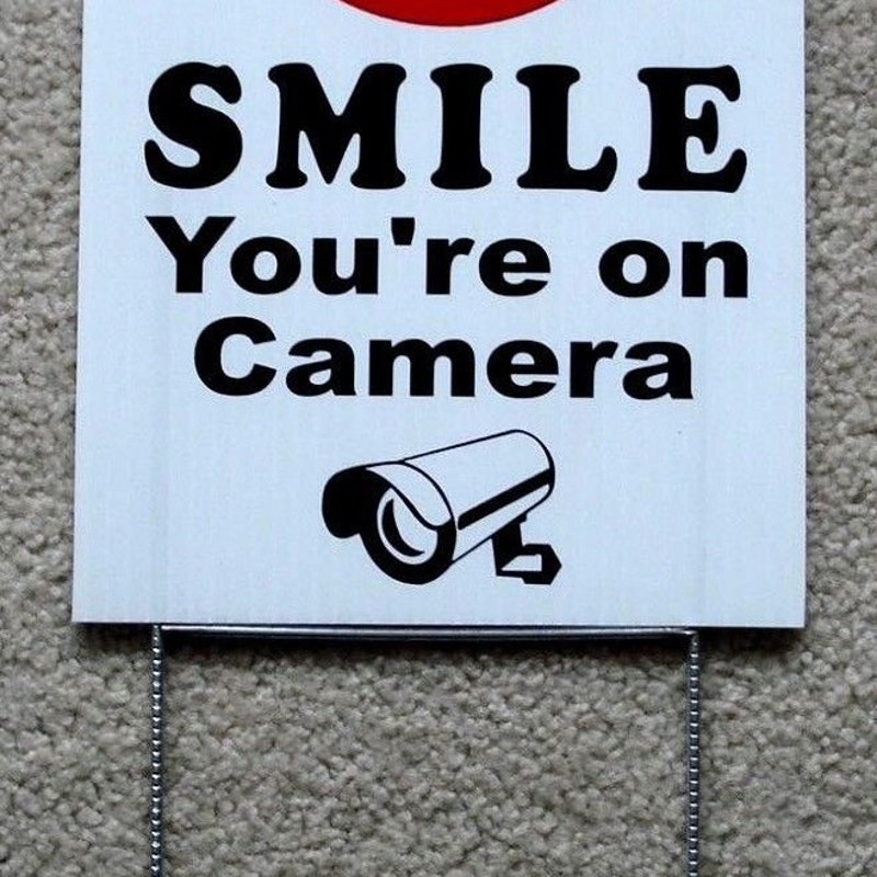 Smile, Your on Camera Sign - Etsy