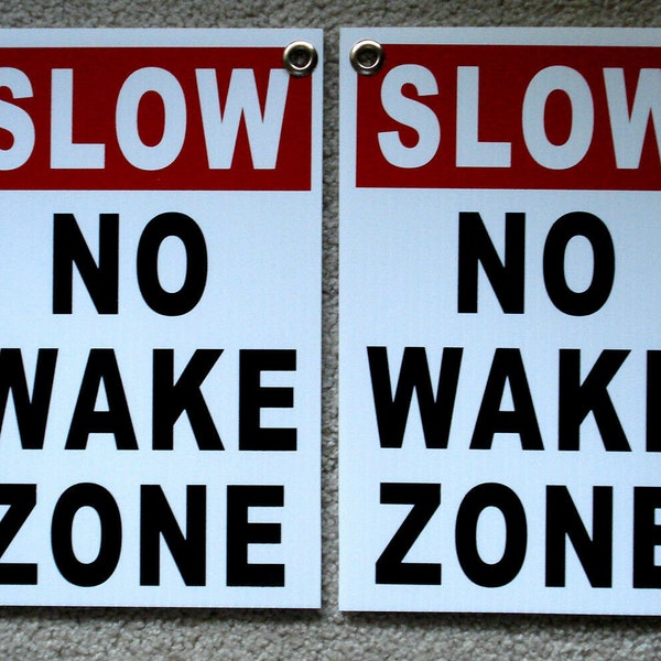 No Wake Zone - Etsy