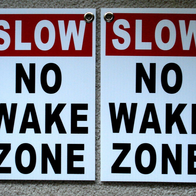 No Wake Zone - Etsy