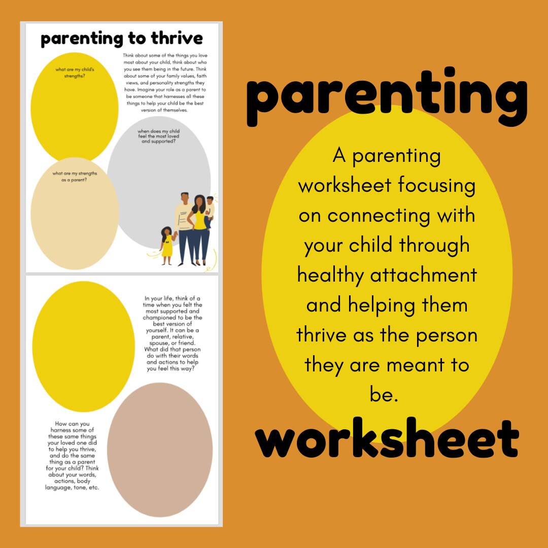Parenting Worksheet - Etsy