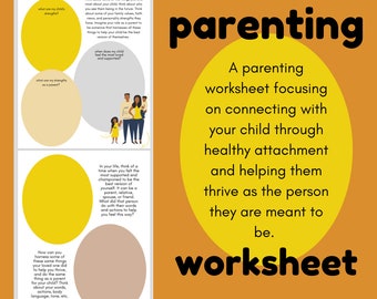 Parenting Worksheet - Etsy