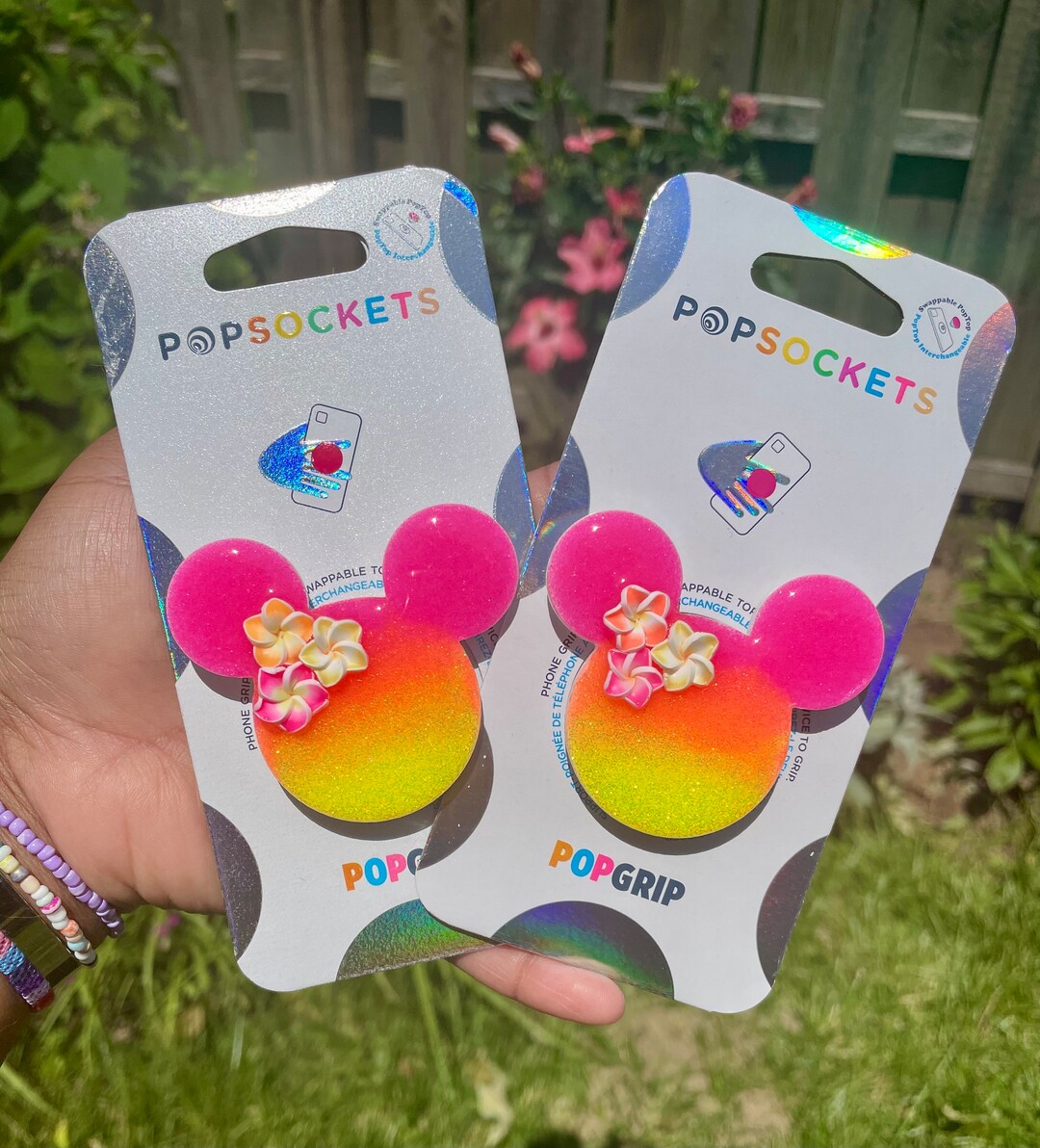 Sunset Beach Minnie Style Hawaiian Flower Popsockets® Summer Fun ...