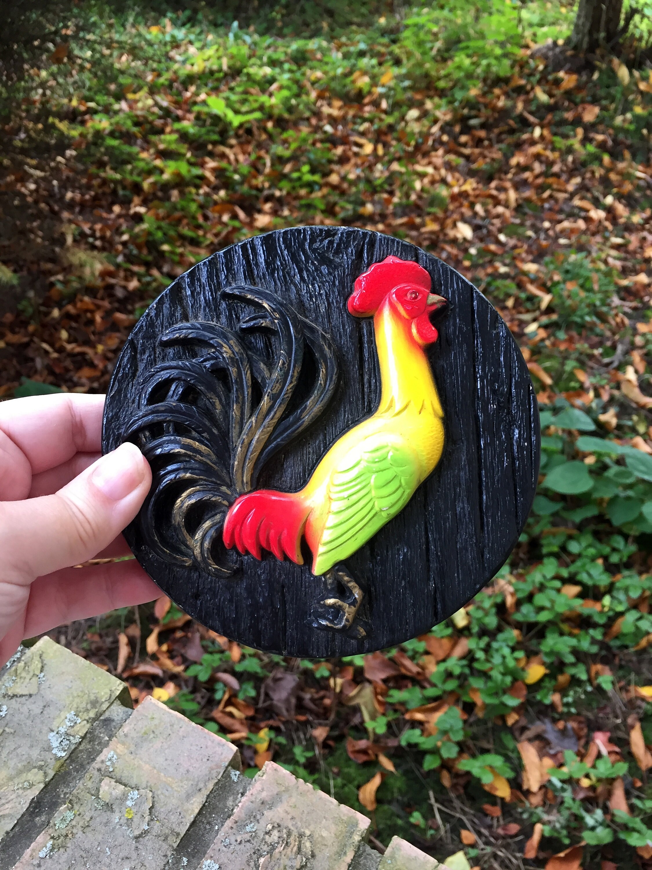 Chalkware Rooster Plaques Miller Studio 1977 Vintage Decor - Etsy