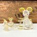 Vintage Lucite Mouse Family, Chained Acrylic Plastic Clear Mice With ...