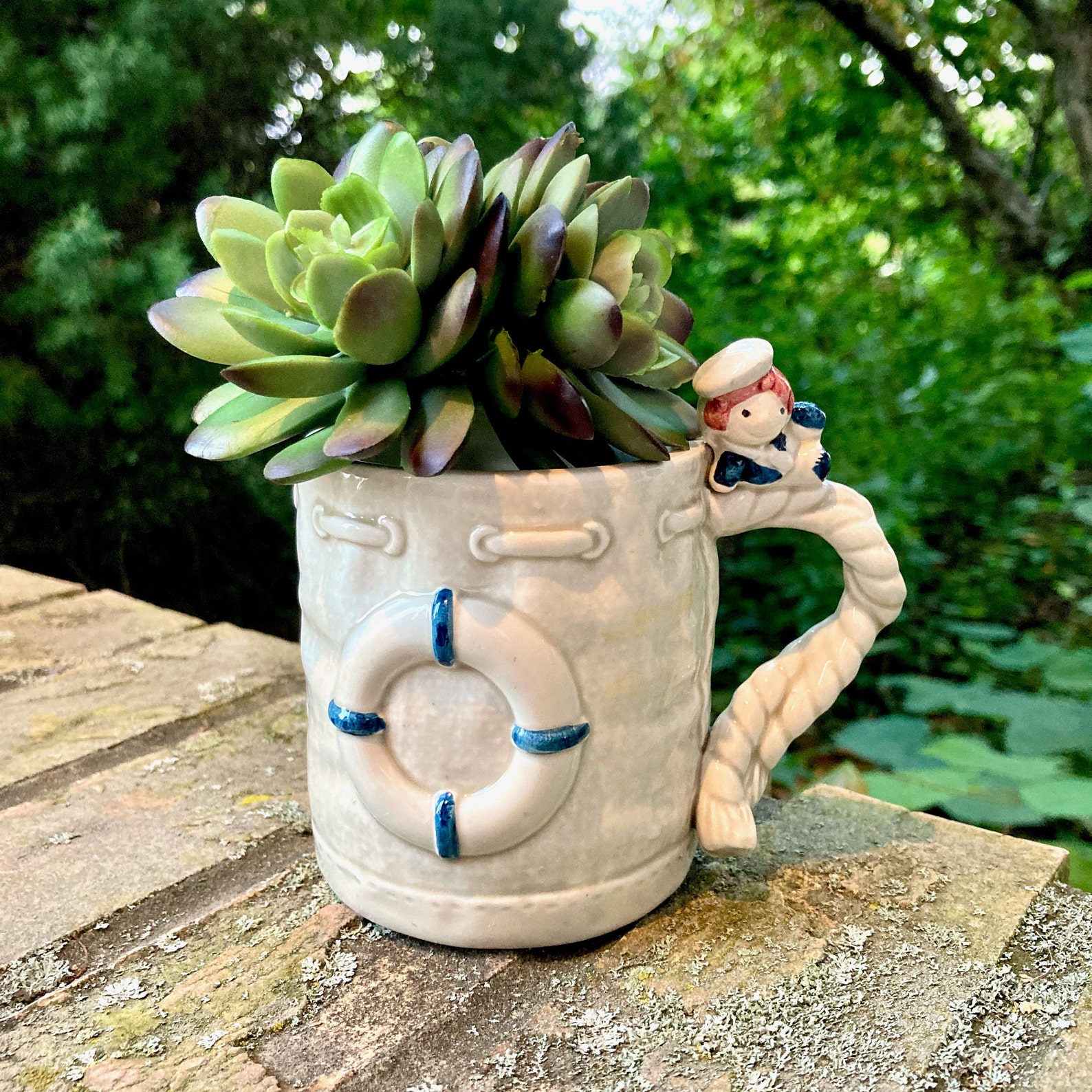 Vintage Enesco Sailor Mug Nautical Theme Figural Handle | Etsy