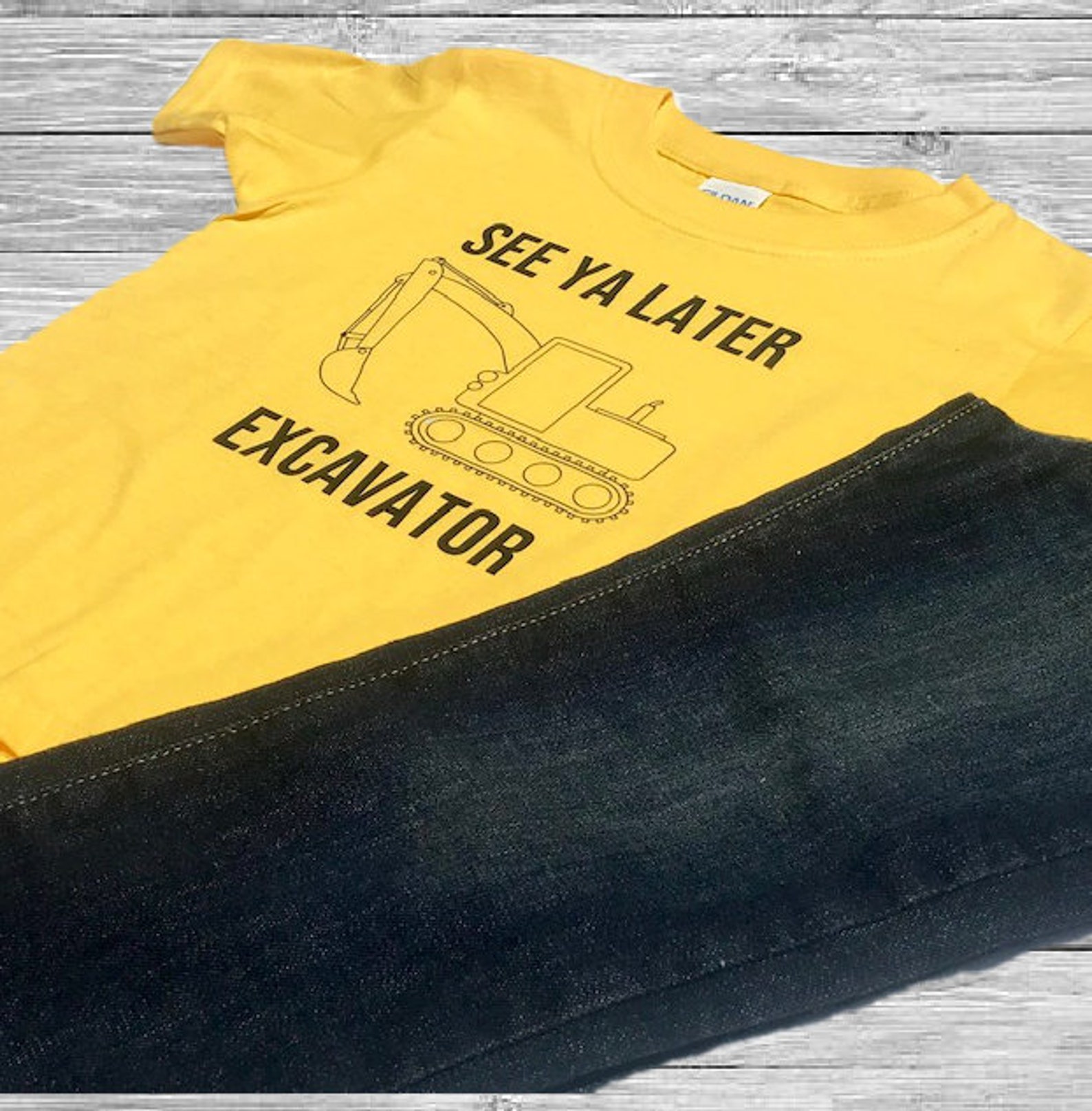Construction Shirt Digger Shirt Excavator Shirt Construction Birthday ...