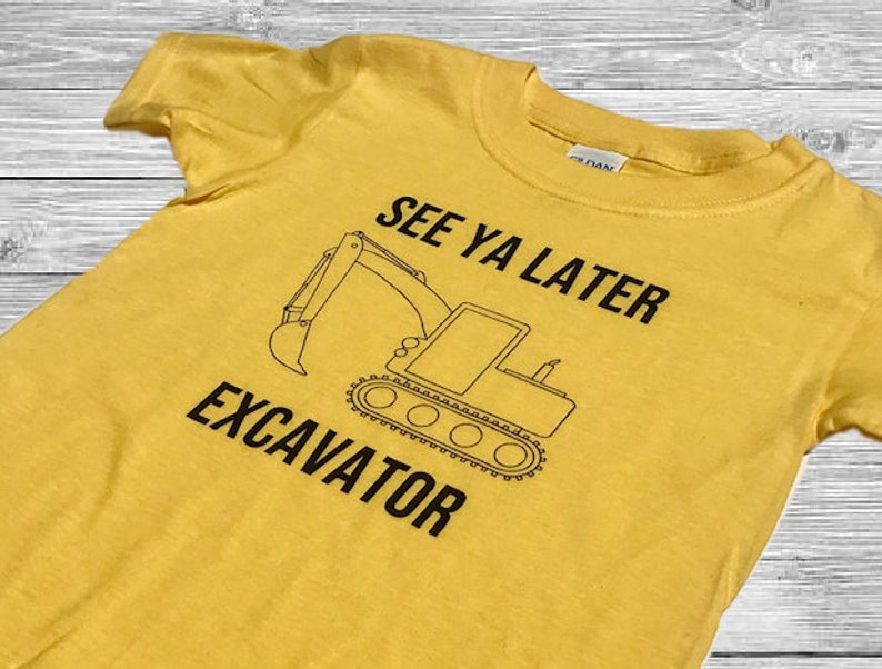 Construction Shirt Digger Shirt Excavator Shirt Construction Birthday ...