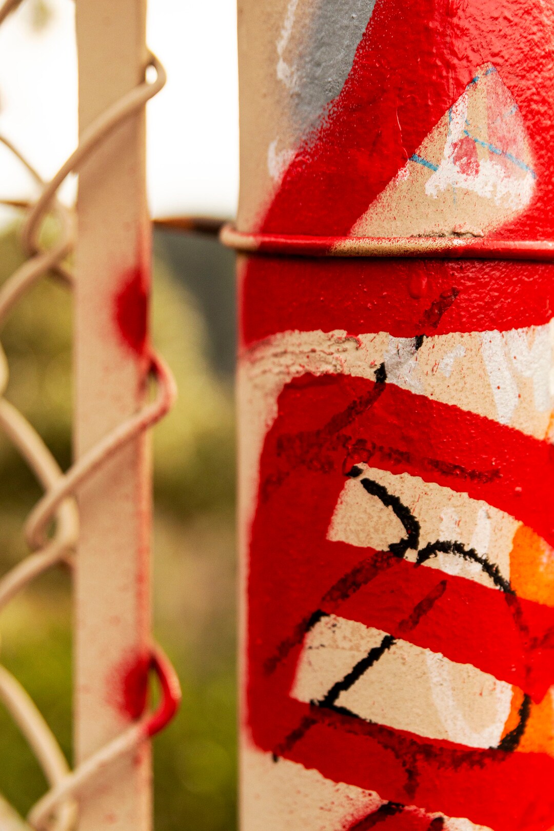 Graffiti Pole Abstract Art Rustic Photo Photo Prints - Etsy
