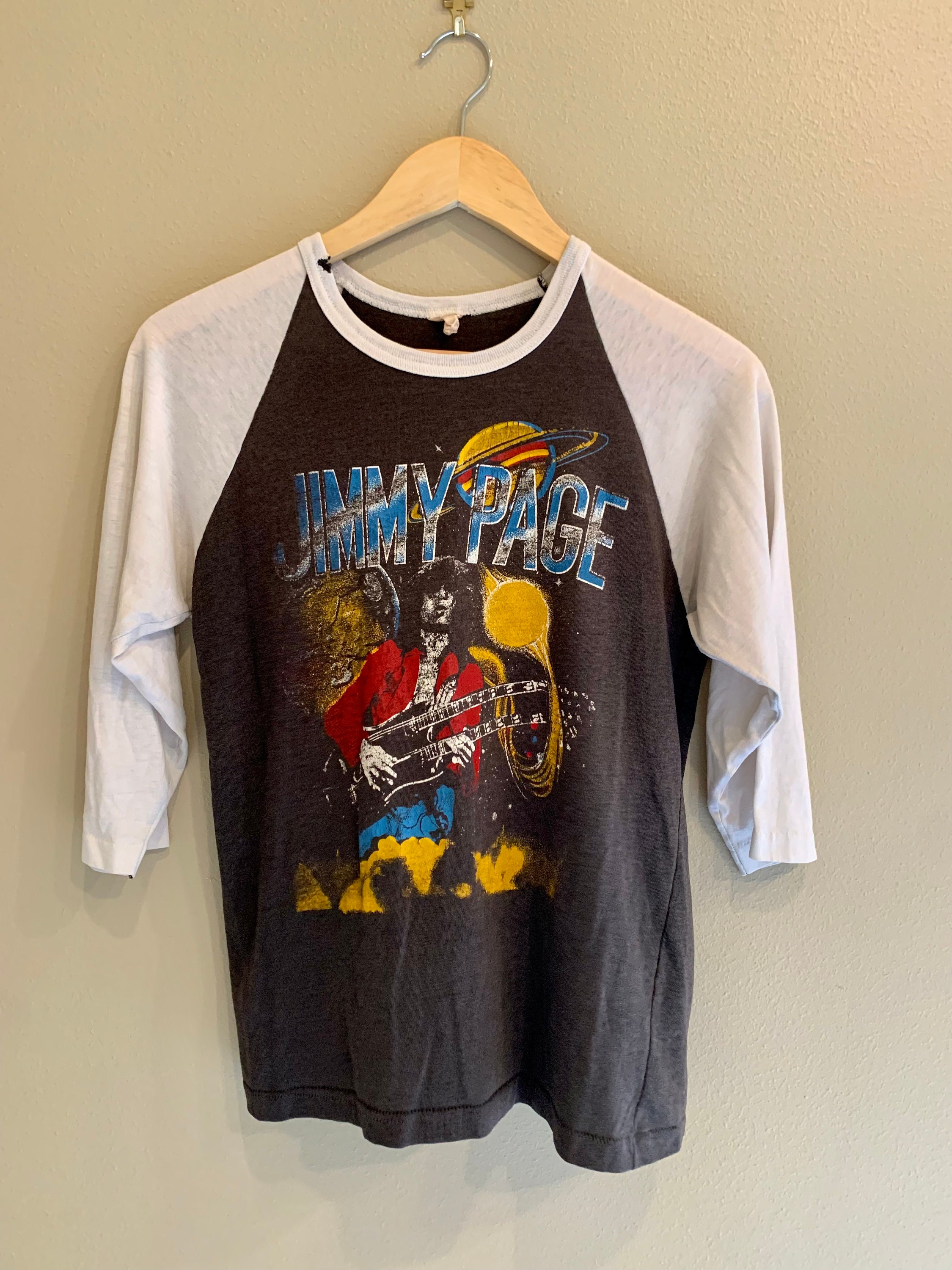 Vintage Led Zeppelin & Jimmy Page T-shirt 70's/80's - Etsy